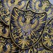 Heraldic Patch,1-pc imperial Eagle Grandeur Double W/ Gold & Gray ...
