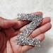 Hotfix Rhinestone Letters, SILVER (1 Pc), NEW, Choose Your Letter ...