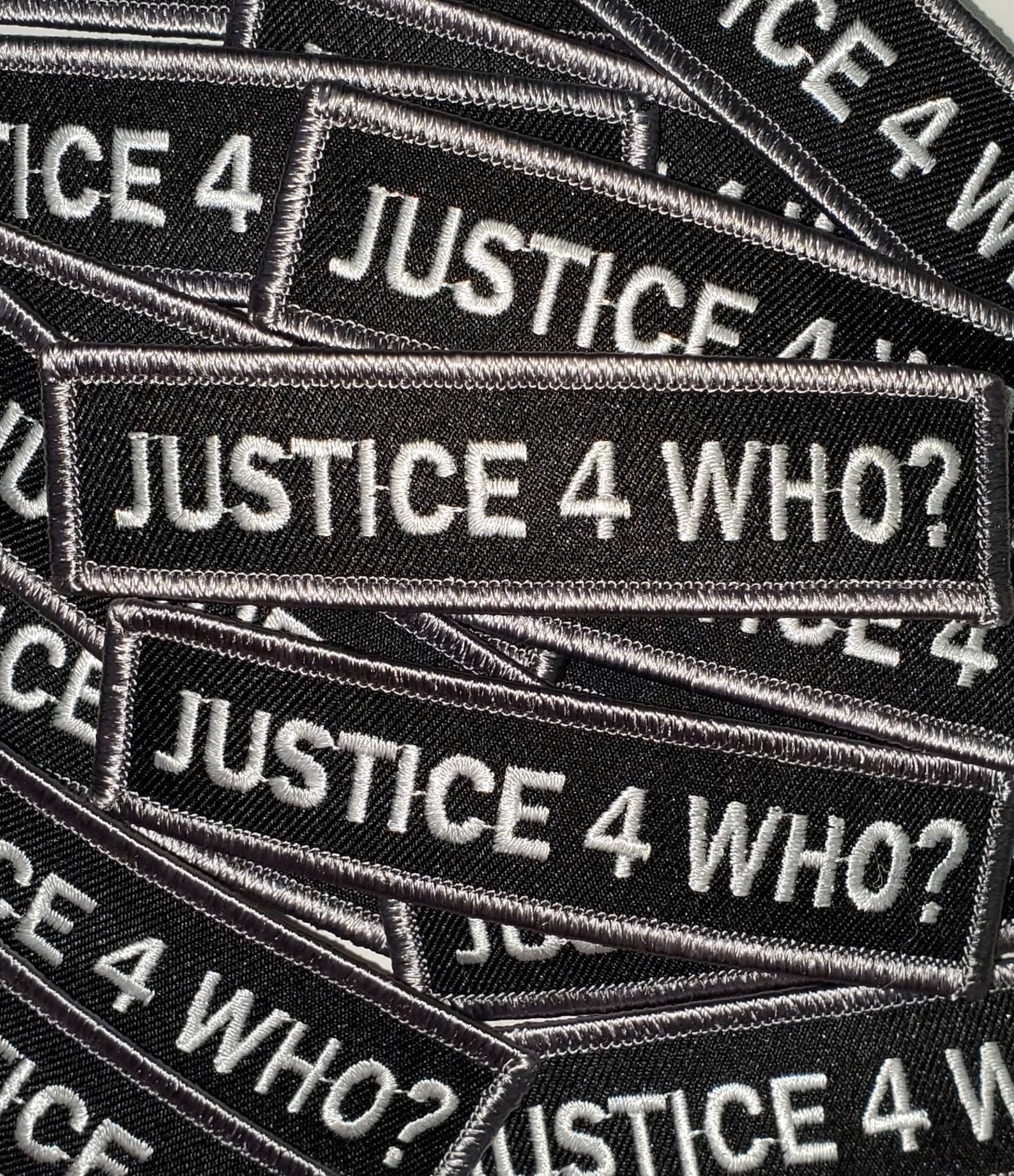 Cool Statement Patch justice 4 Who Iron-on - Etsy