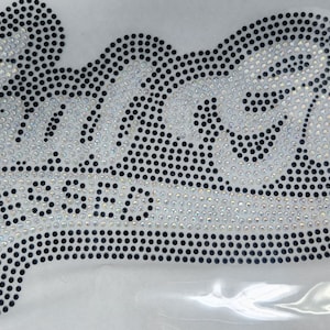 Rhinestone Transfer Sheet, "that Girl Blessed" Bling Sheet for Heat ...