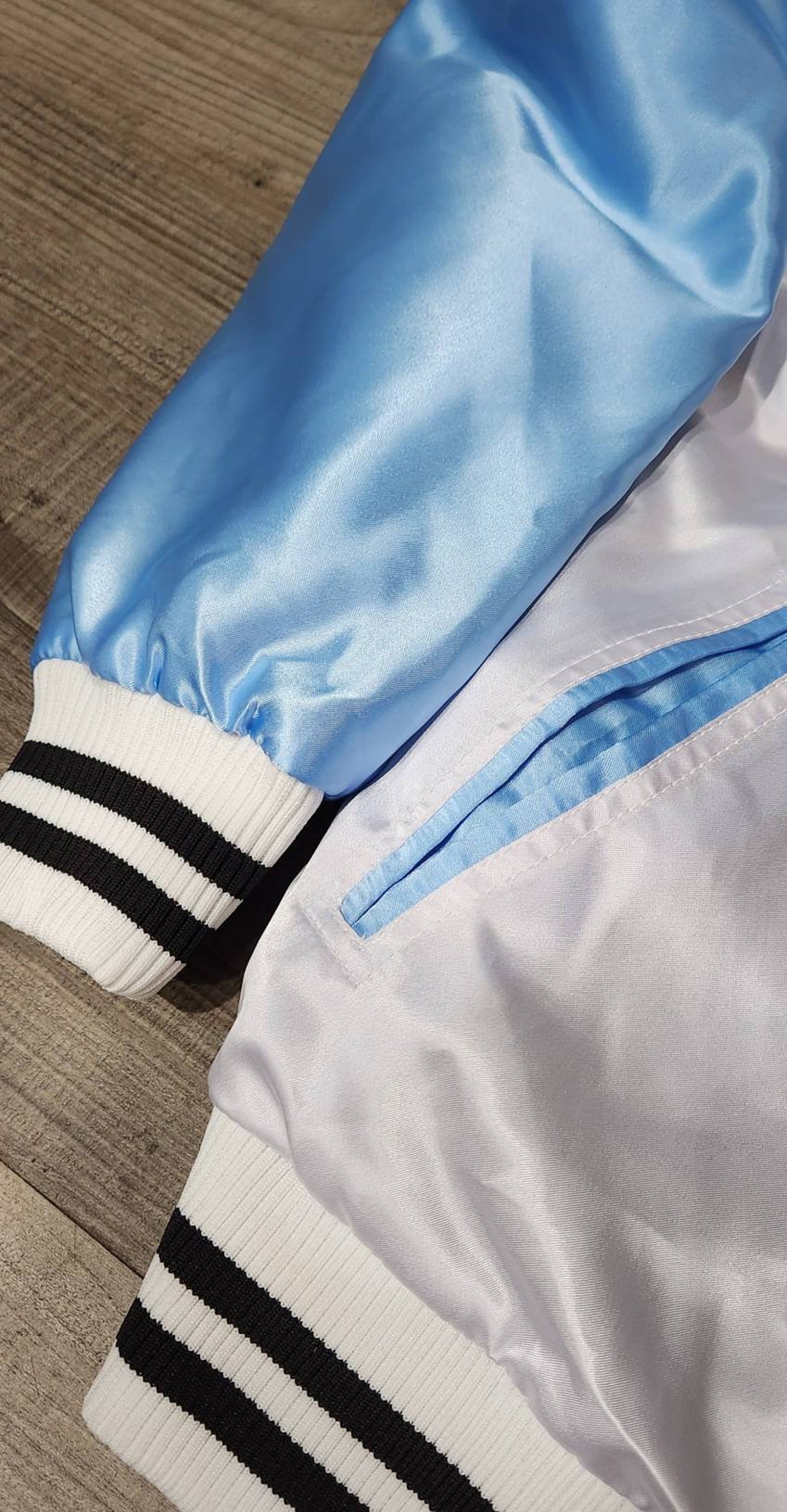 Limited Edition: Satin Carolina Blue Arms White Body Blk - Etsy