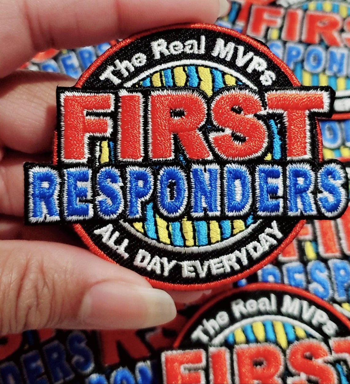 NEW Arrival, "first Responder, the Real Mvp," Essential Patch, Patches ...