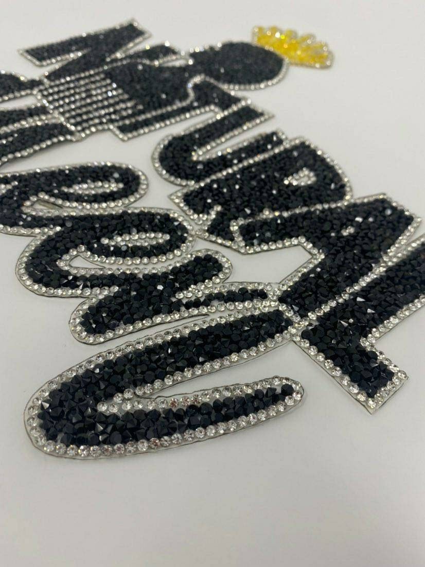 Rhinestone Patch, "natural Queen" Super Bling Patch With Adhesive, Size ...