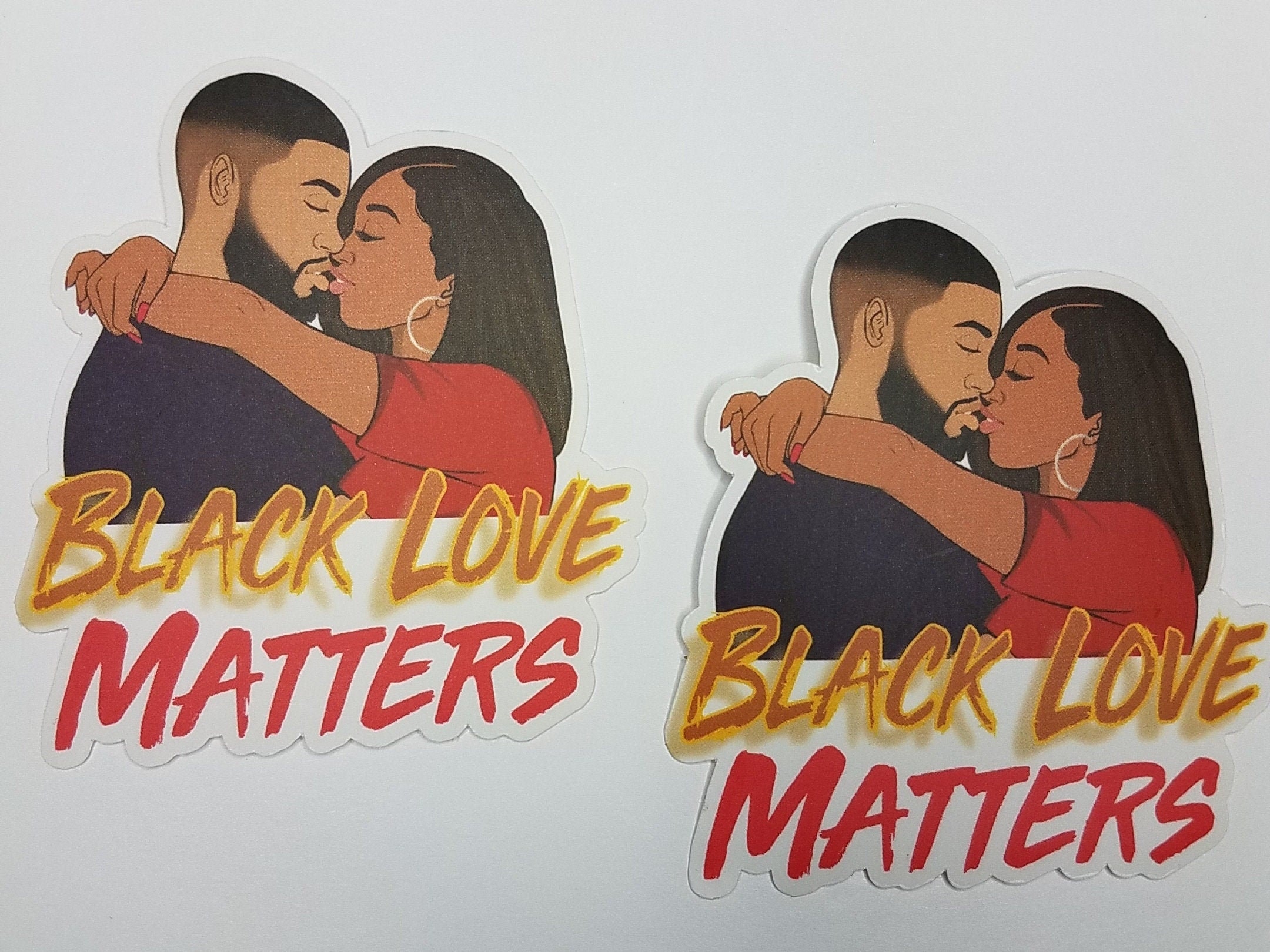 Black Love Matters African American Planner Stickers 2-pcs - Etsy