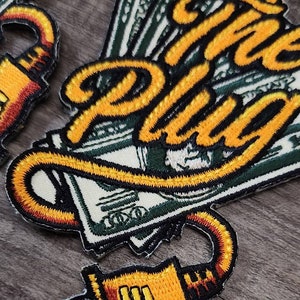 Cool Patch, 1-pc, "the Plug" Jacket Patch, Iron-on Embroidered Patch ...