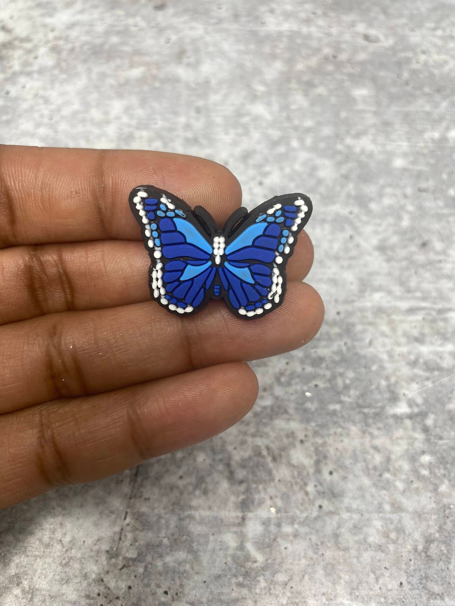 Cute 1-pc Blue butterfly Croc Charm Charms for - Etsy