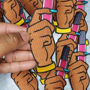 New,"cute Hands and Lippie, Makeup Lovers Badge, Iron-on Merit Badge ...