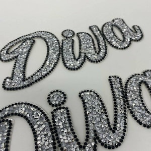 NEW Arrival,"diva" Blinged Out Rhinestone Patch With Adhesive ...