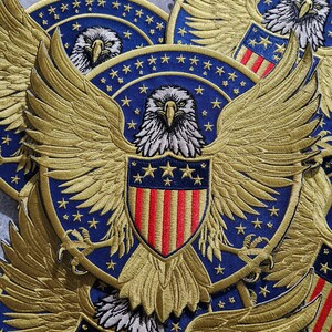 Heraldic Patch,(1-pc) "majestic Eagle" Flight Crest Patch, 8" Iron-on ...