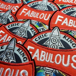 New Arrival, "fabulous" Colorful and Fun, Free Love, Rocket Ship Patch ...