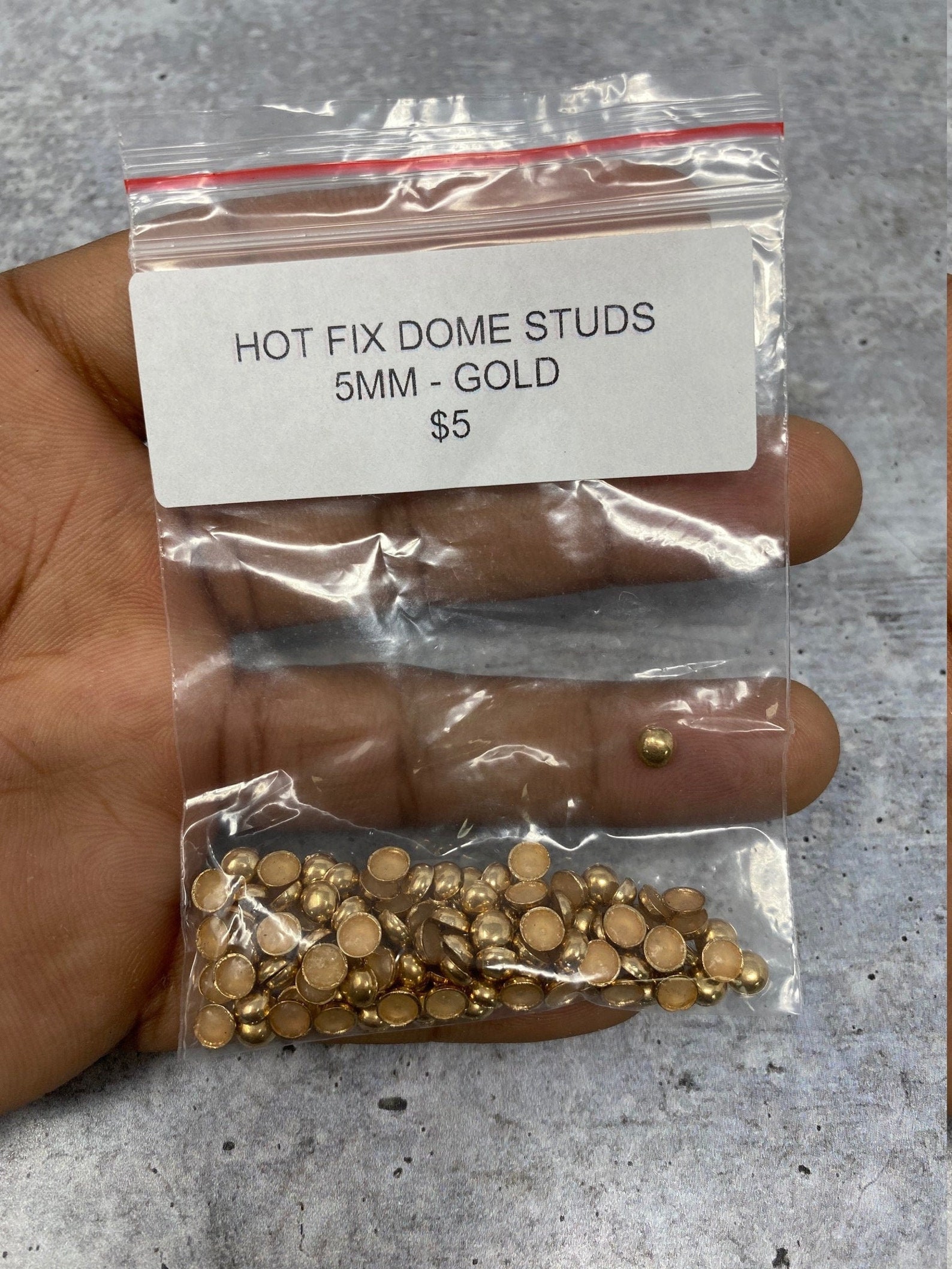 NEW, Hotfix Dome Studs, 100 Pcs, 5mm (xsmall) GOLD, Great for Denim ...