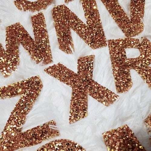 Hotfix Rhinestone Letters SILVER 1 Pc NEW Choose Your - Etsy