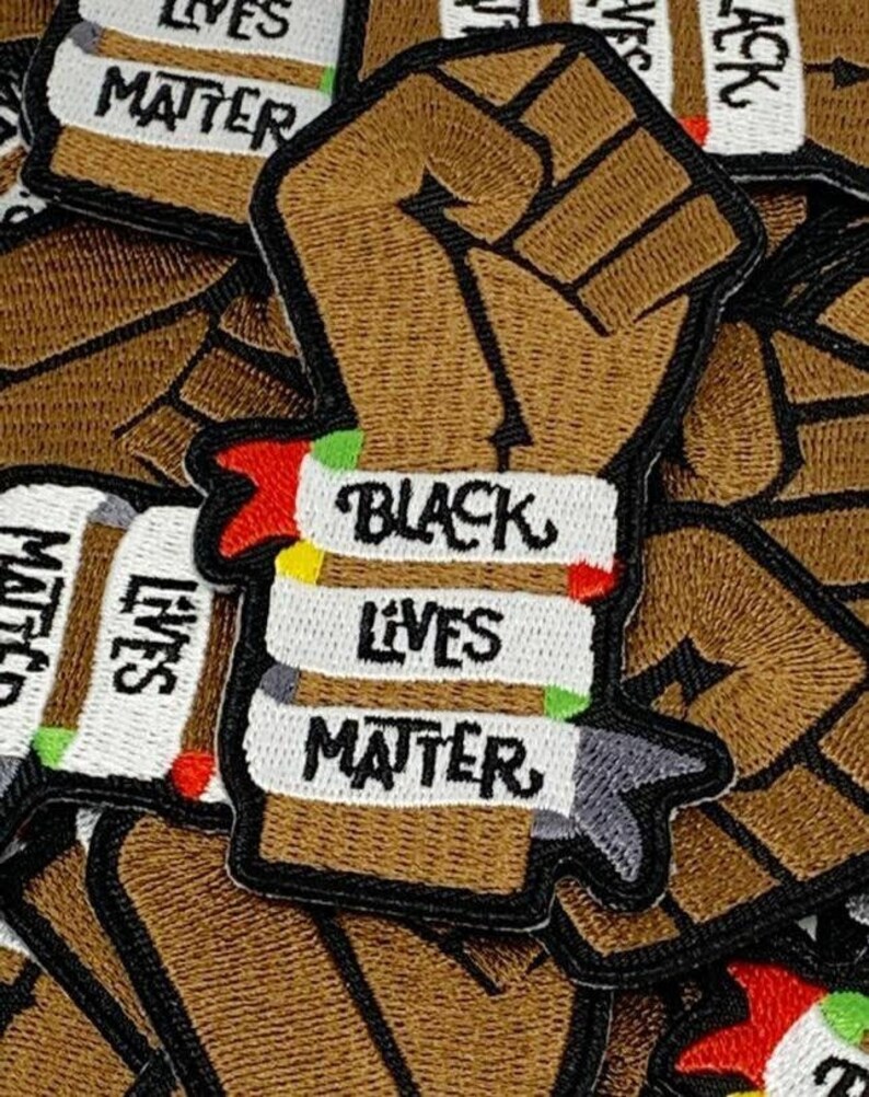 Black Lives Matter Fist Exclusive Afrocentric Patch BLM - Etsy