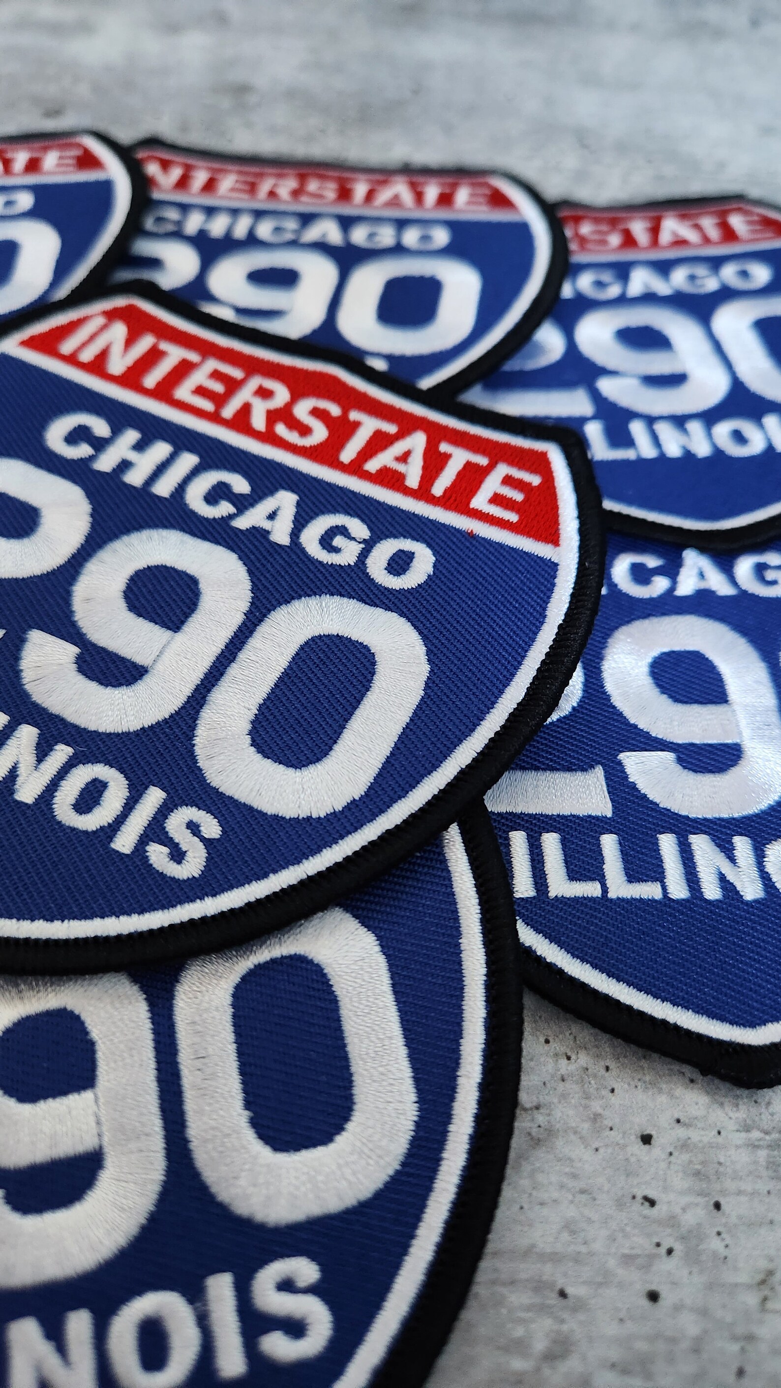 Patch Party Club, 1-pc, "chicago 3.5" Interstate 290" Iron-on ...