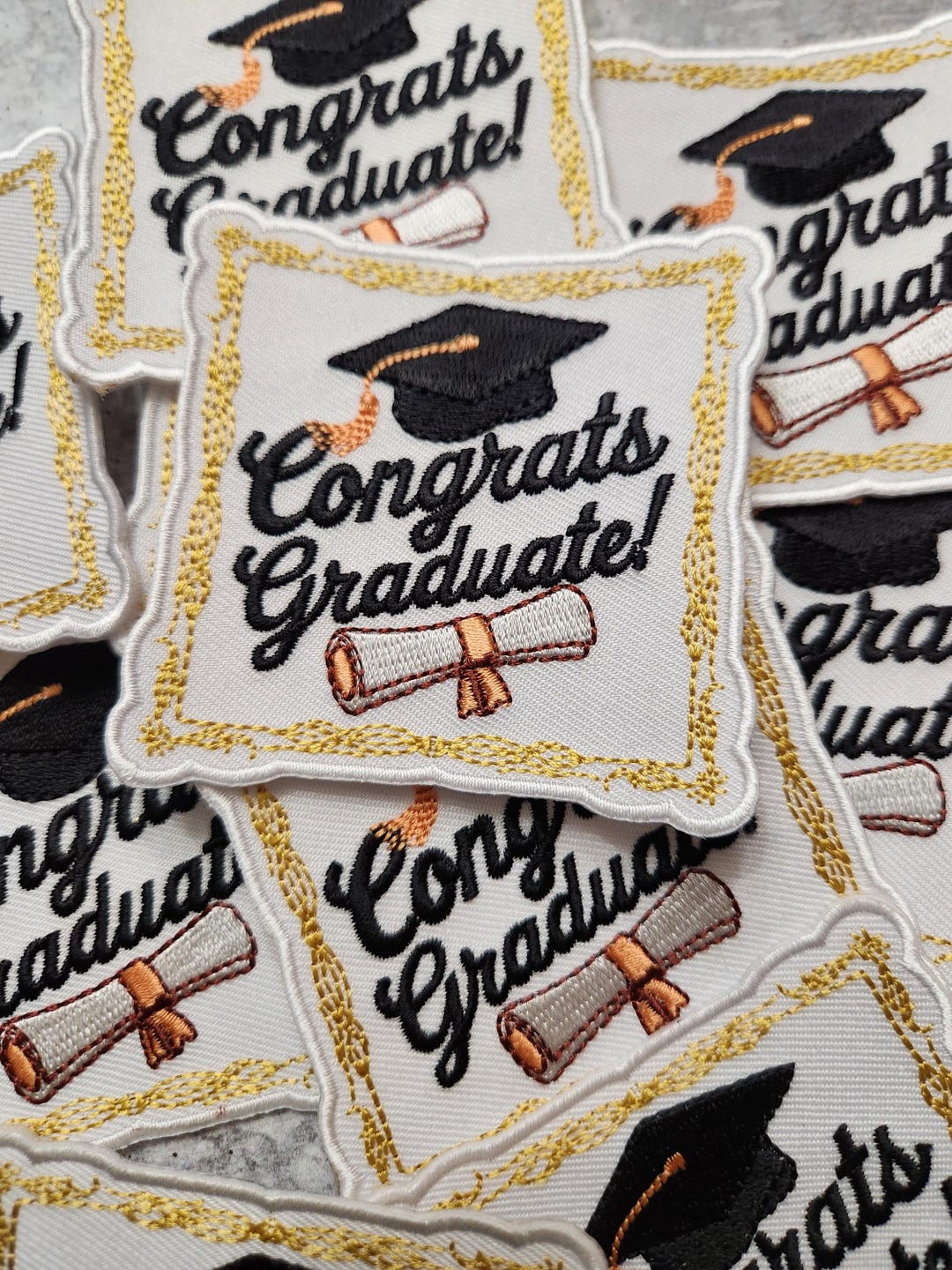 Patch Party Club, (1-pc) "congrats Graduate" Patch, Size 3 ...