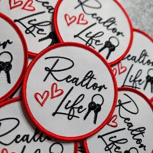 Patch Party Club, (1-pc) "realtor Life" Iron-on Embroidered Patch, Sz 3 ...