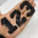 NEW, Hotfix Rhinestone Numbers, BLACK 1 Pc, NEW, Choose Your Number ...