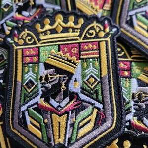 Heraldic Patch,(1-pc) "monarch's Reign" Embroidered Patch: the Black ...
