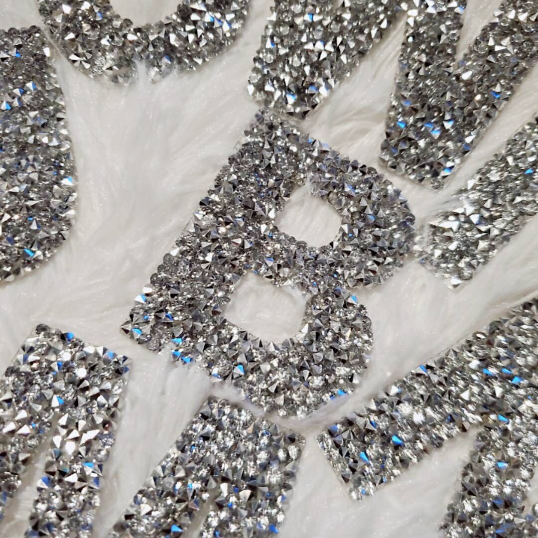 Hotfix Rhinestone Letters, SILVER (1 Pc), NEW, Choose Your Letter ...