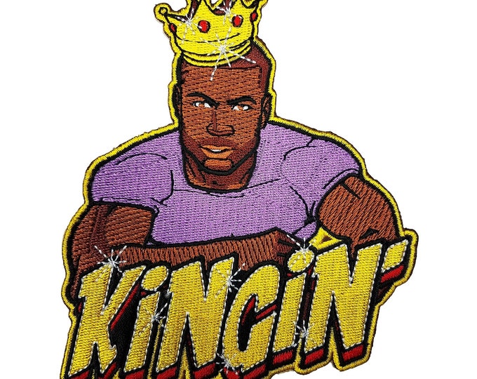 Exclusive 5" Inch "kingin" Iron-on Embroidered Afrocentric Patch ...