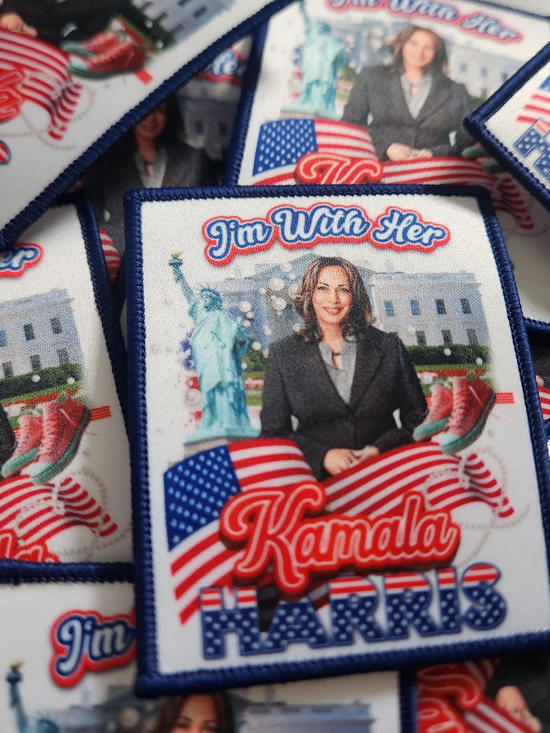 Patch Party Club, (1-pc) Kamala Harris "i'm With Her" Digital Print ...