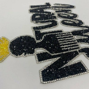 Rhinestone Patch, "natural Queen" Super Bling Patch With Adhesive, Size ...
