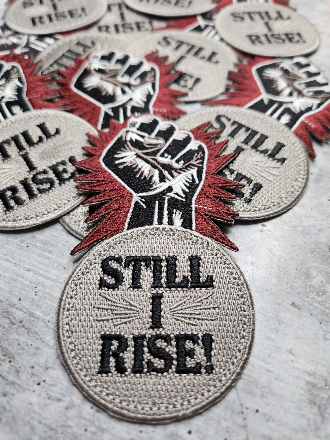Patch Party Club, (1-pc) "still I Rise" (fist) Vibrant Afrocentric ...