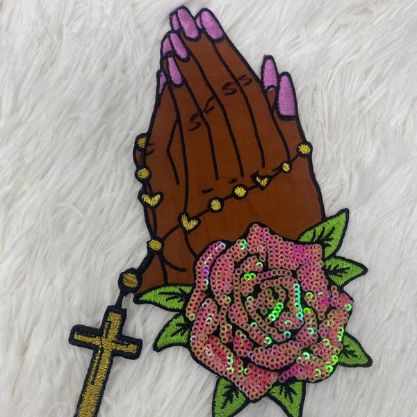 Praying Hands Patch - Etsy