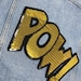 NEW Gold pow Sequins Sparkling Patch Large - Etsy