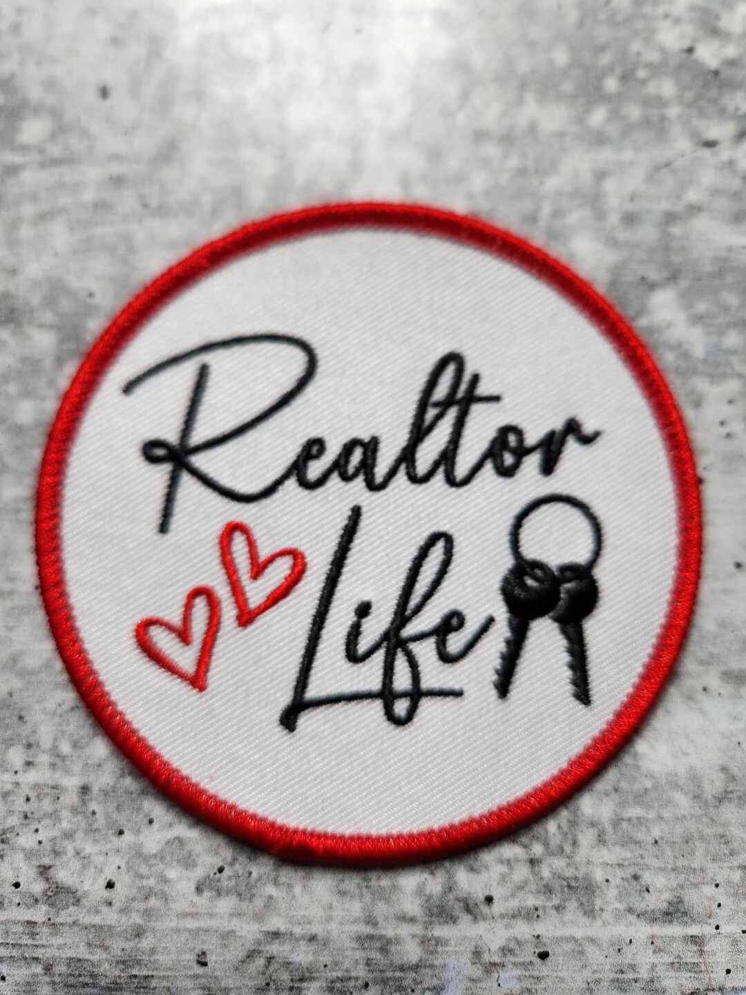 Patch Party Club, (1-pc) "realtor Life" Iron-on Embroidered Patch, Sz 3 ...