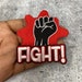 FIGHT FIST!, Exclusive Afrocentric Patch, Size 4'', Iron-on Patch ...