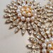 Exclusive, Pearl & Gold Star With Rhinestones, 1-pc Flatback Charm for ...