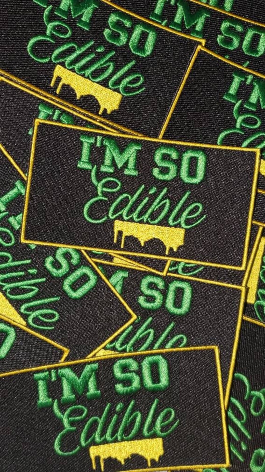 NEW, Limited Edition, "i'm so Edible" Iron-on Patch, Embroidered Patch ...