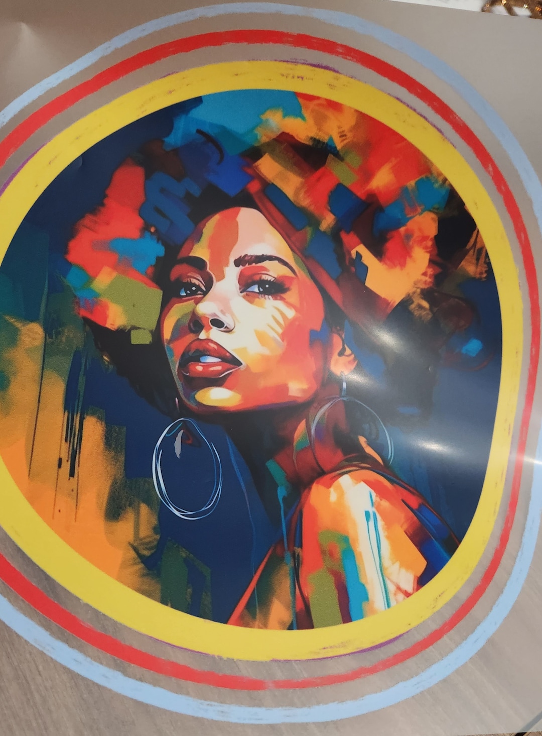 Patch Party Club, 10", "beautiful Lady, W/colorful Circular Border",(1 ...