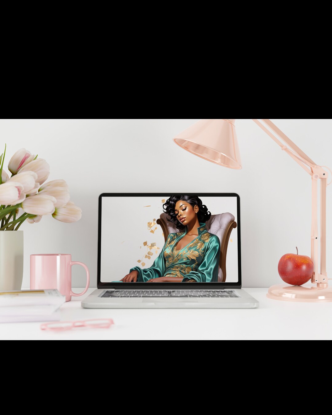 Downloadable: Pretty "boss Lady" Afrocentric Art, Digital Art Download ...