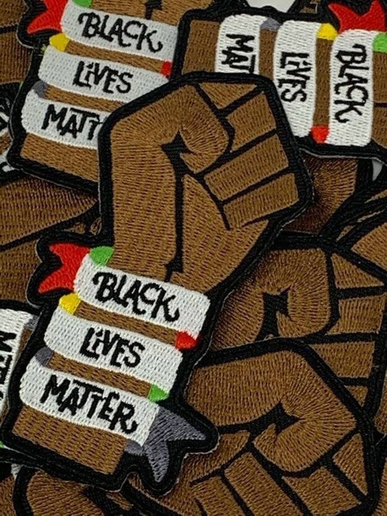 Black Lives Matter Fist Exclusive Afrocentric Patch BLM - Etsy