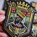 Heraldic Patch,(1-pc) "monarch's Reign" Embroidered Patch: the Black ...