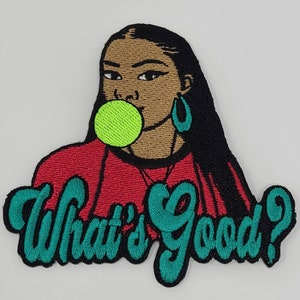 New, Colorful Patch Badge, 4x4-inch, what's Good Iron-on Embroidered ...
