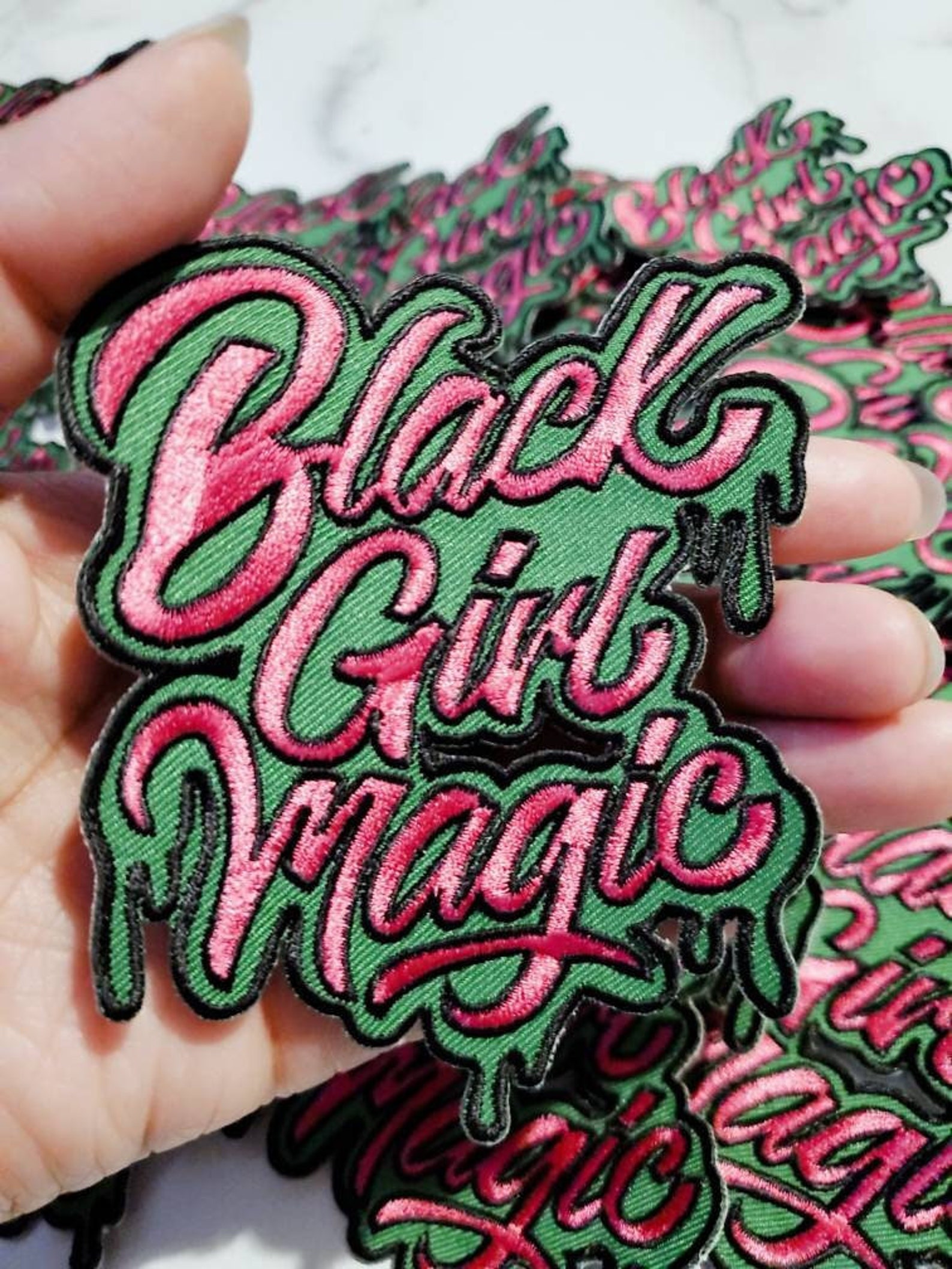 Pink & Greendrippin Black Girl Magic NEW Design - Etsy