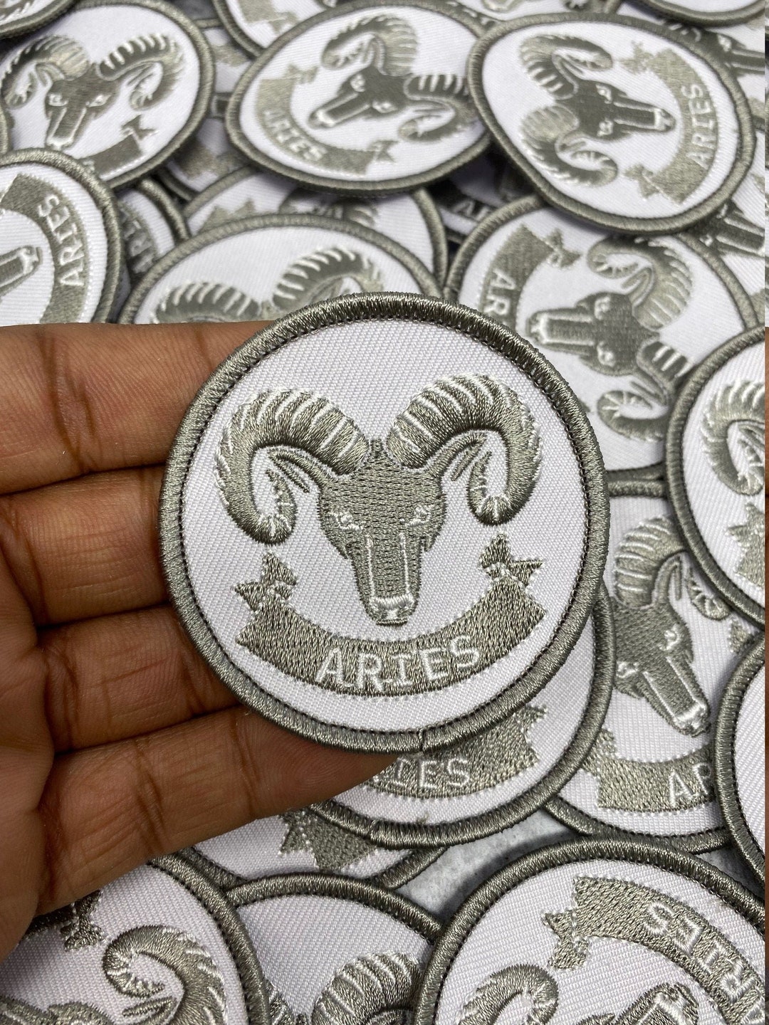 NEW, Fun, Vintage "aries" Astrology Iron-on Patch, Embroidered Zodiac Signs 1 Pc., 3 Inch - Etsy