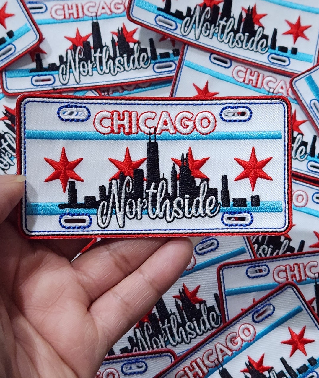 Collectable:"chicago Northside" (1-pc) Iconic License Plate, Iron-on ...