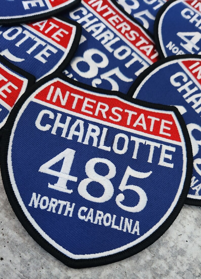 Collectable 1-pc, "charlotte 4" Interstate 485" Iron-on Embroidered ...