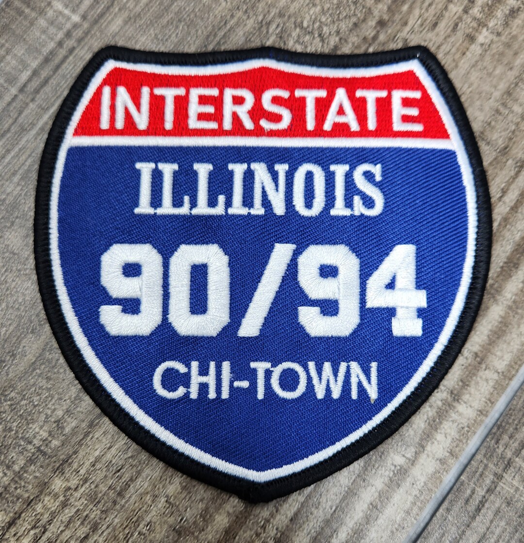 Collectable 1-pc, "90/94" CHITOWN Interstate Iron-on Embroidered Patch ...