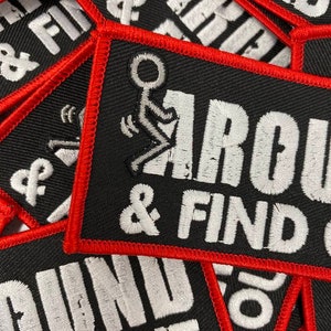 Sarcastic Patch, 1-pc "f Around and Find Out" 3x2 Inch Embroidered ...