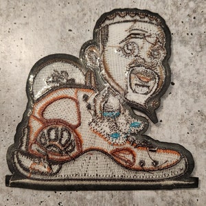 Sneaker Lover Applique, Fun, "sneaker Head" Iron-on Embroidered Patch ...