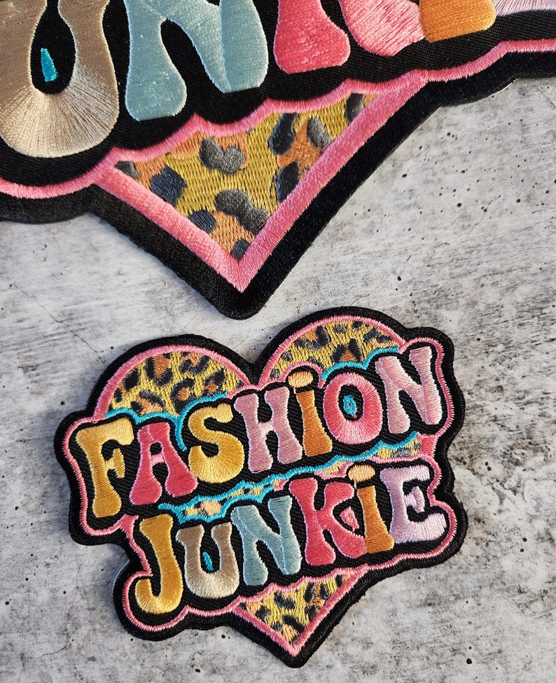 Patch Party Club, Fashion Junkie 2-pc Set – Leopard Heart W/3m ADHESIVE ...