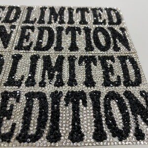 NEW, Blinged Out "limited Edition" Rhinestone Patch With Adhesive ...