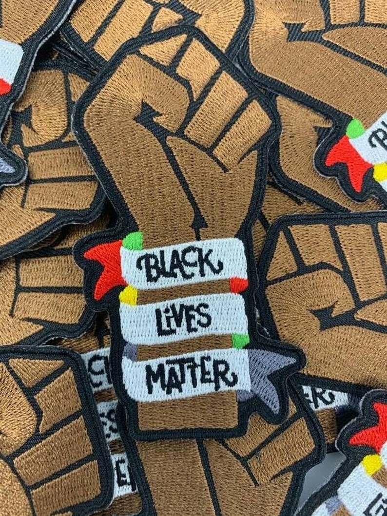 Black Lives Matter Fist Exclusive Afrocentric Patch BLM - Etsy