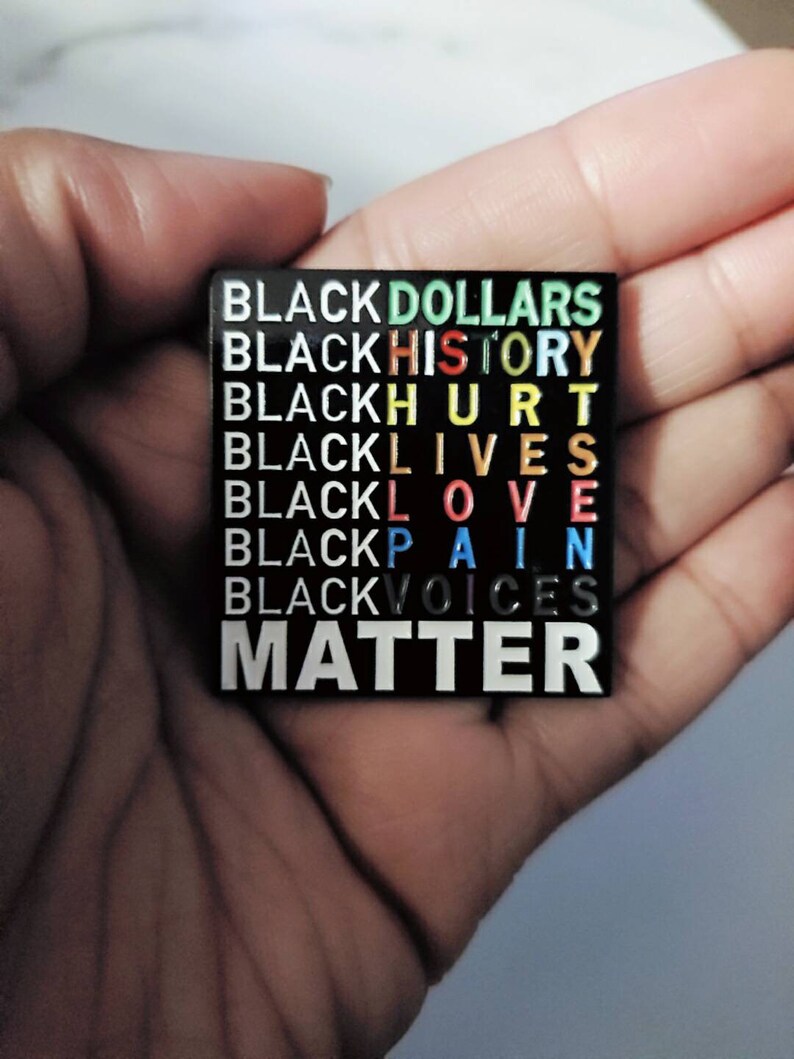 NEW Arrival ENAMEL Pin black Matters Exclusive - Etsy