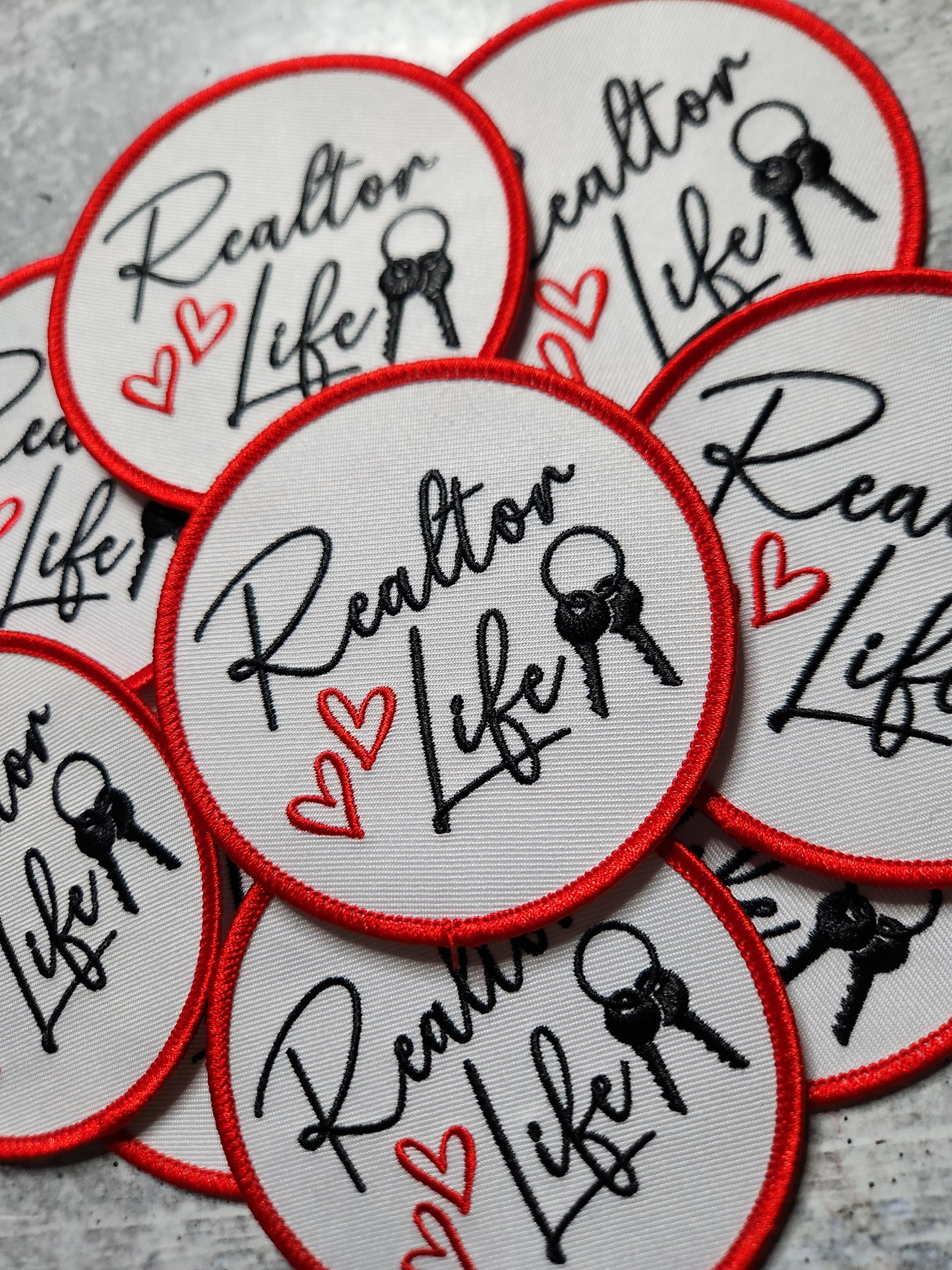 Patch Party Club, (1-pc) "realtor Life" Iron-on Embroidered Patch, Sz 3 ...